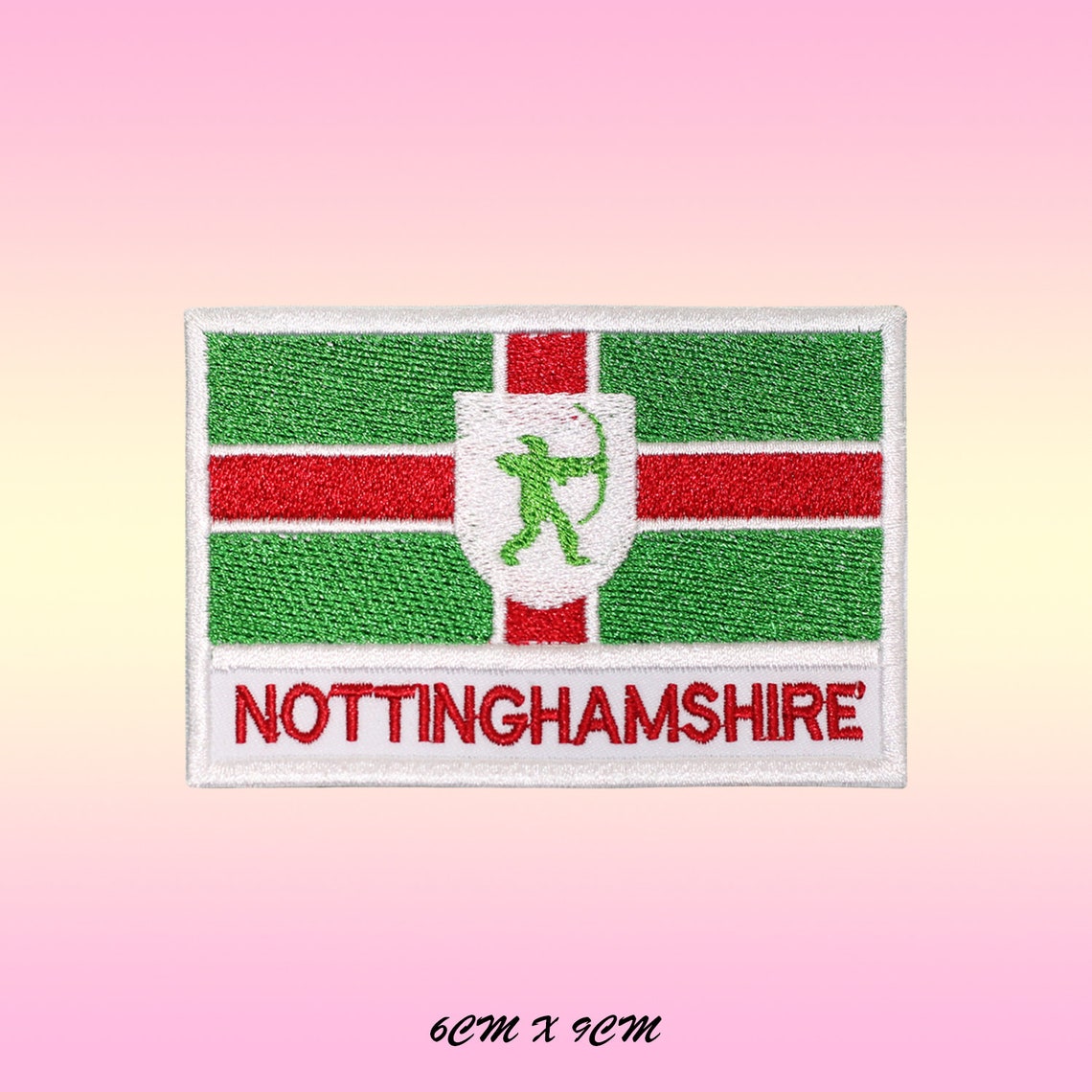 NOTTINGHAMSHIRE County Flag Embroidered Iron on Patch Sew on - Etsy