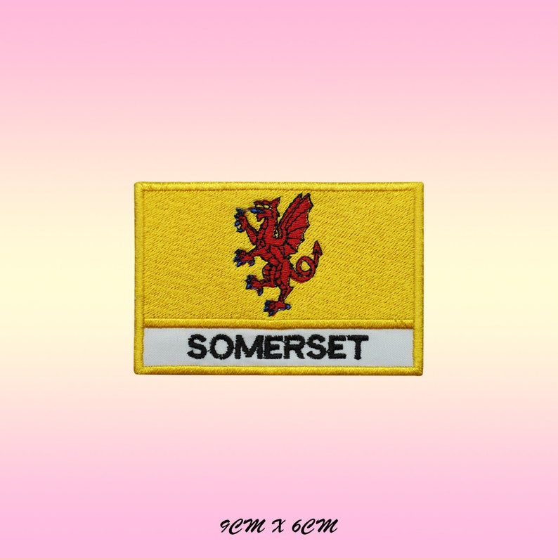 SOMERSET County Flag Embroidered Iron on Patch Sew on Badge - Etsy