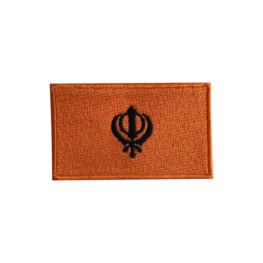 Khalistan Flag Patch Embroidered Iron on Patch Sew on Badge - Etsy UK