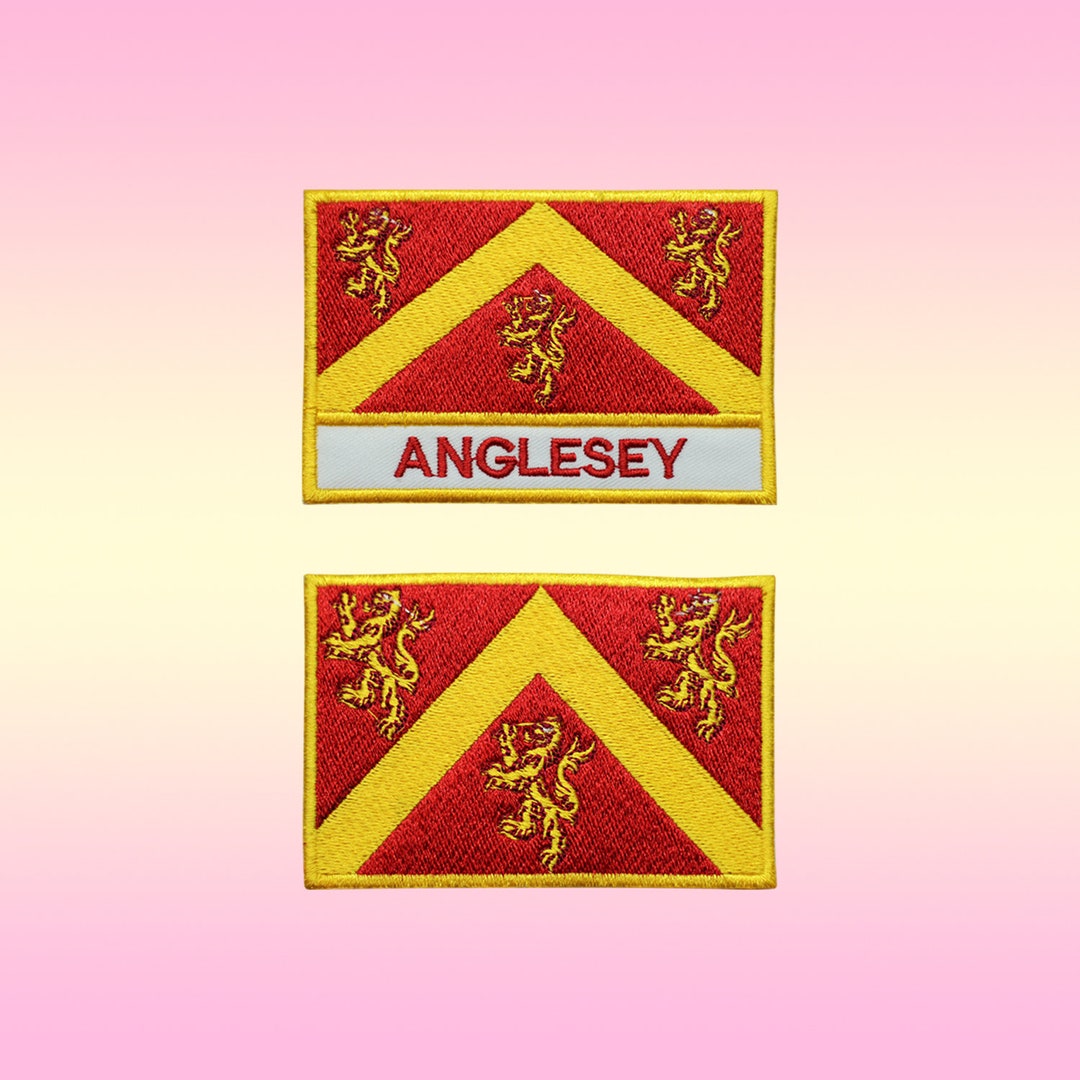 ANGLESEY County Flag Embroidered Iron on Patch Sew on Badge - Etsy