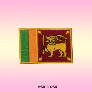 SRI LANKA National Flag Embroidered Iron on Patch Sew on Badge - Etsy
