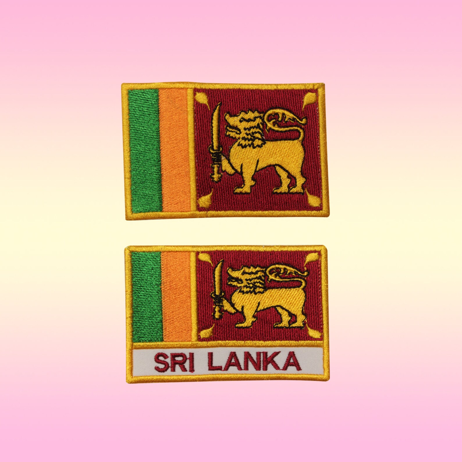 SRI LANKA National Flag Embroidered Iron on Patch Sew on Badge - Etsy