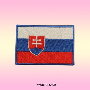 SLOVAKIA National Flag Embroidered Iron on Patch Sew on Badge - Etsy