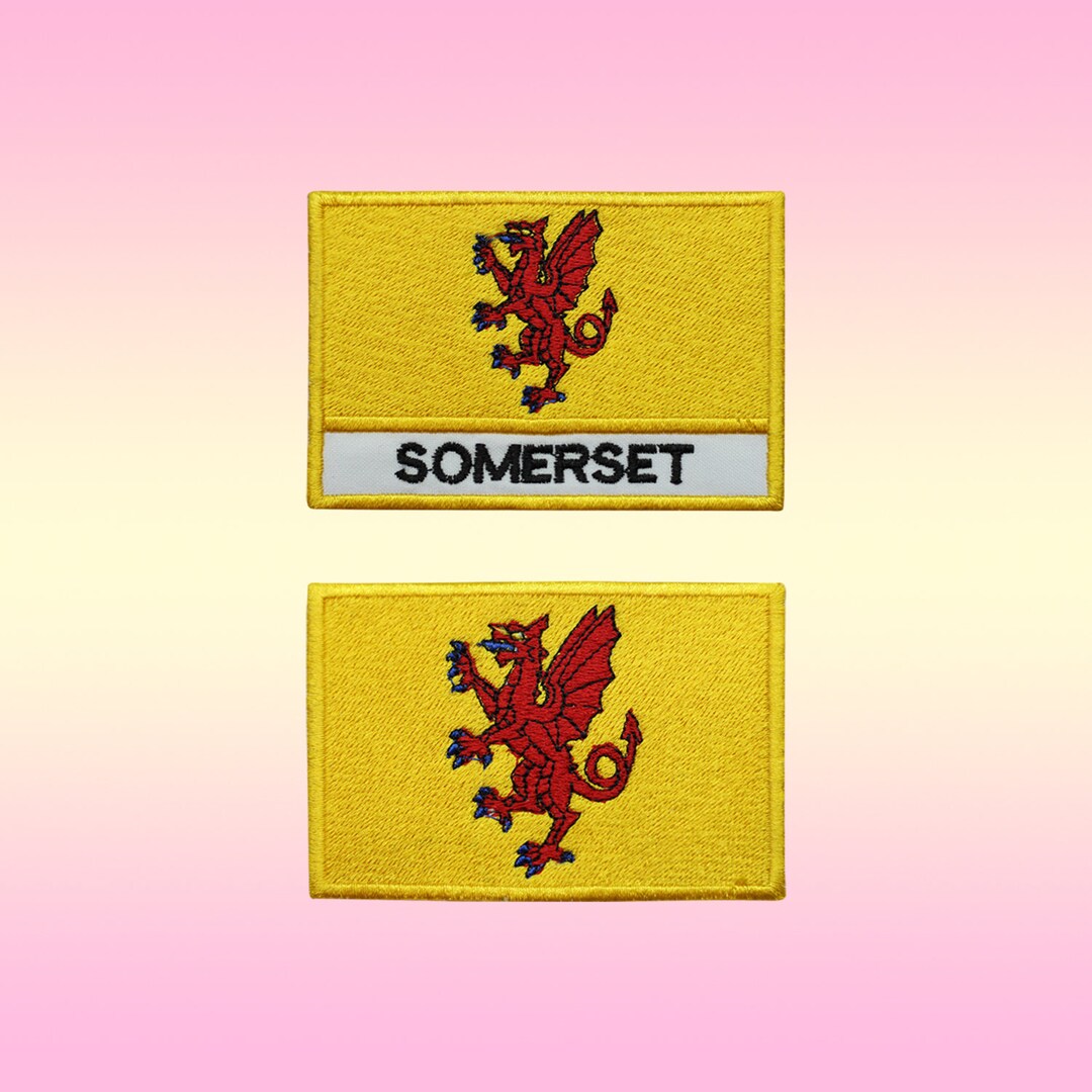 SOMERSET County Flag Embroidered Iron on Patch Sew on Badge - Etsy