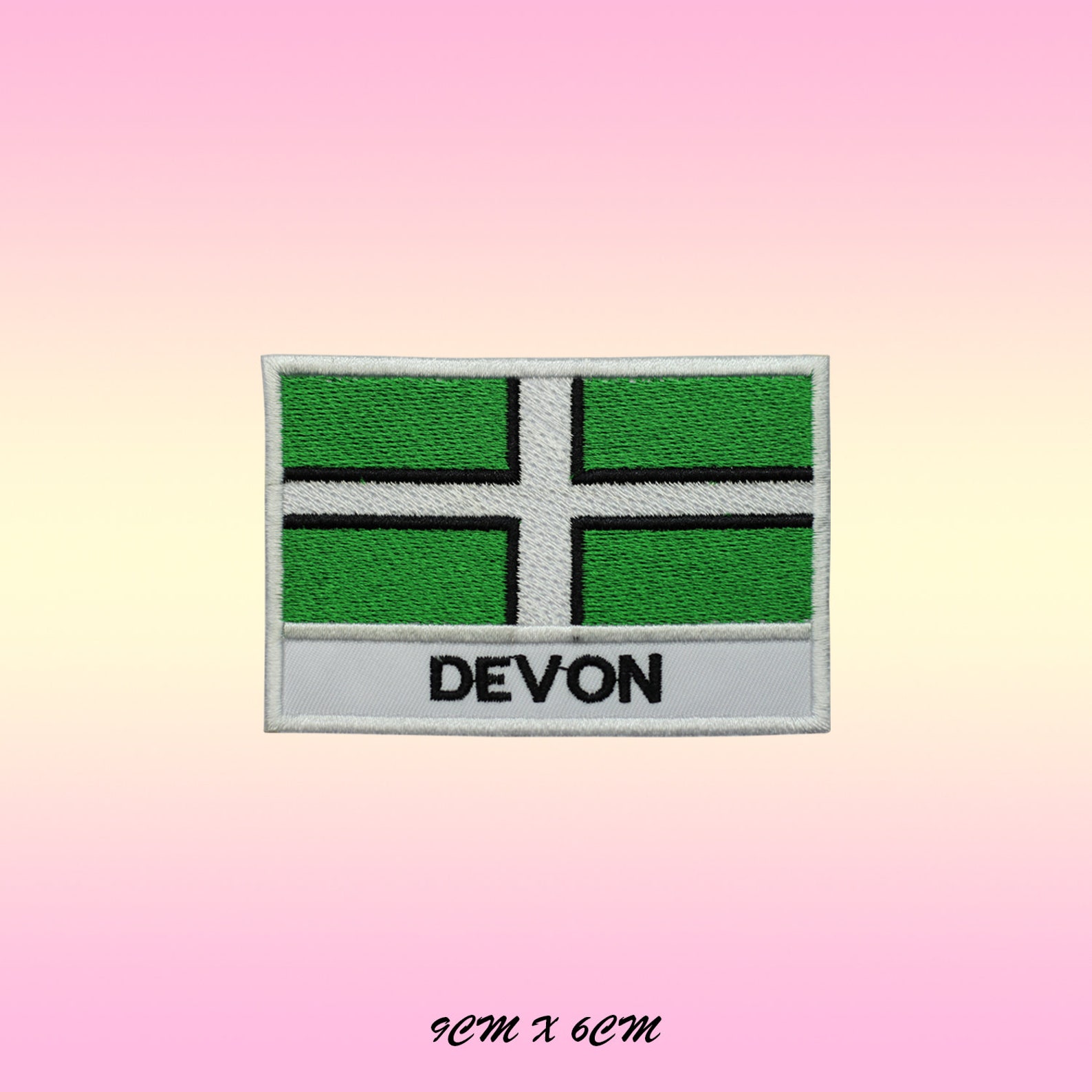 DEVON County Flag Embroidered Iron on Patch Sew on Badge - Etsy