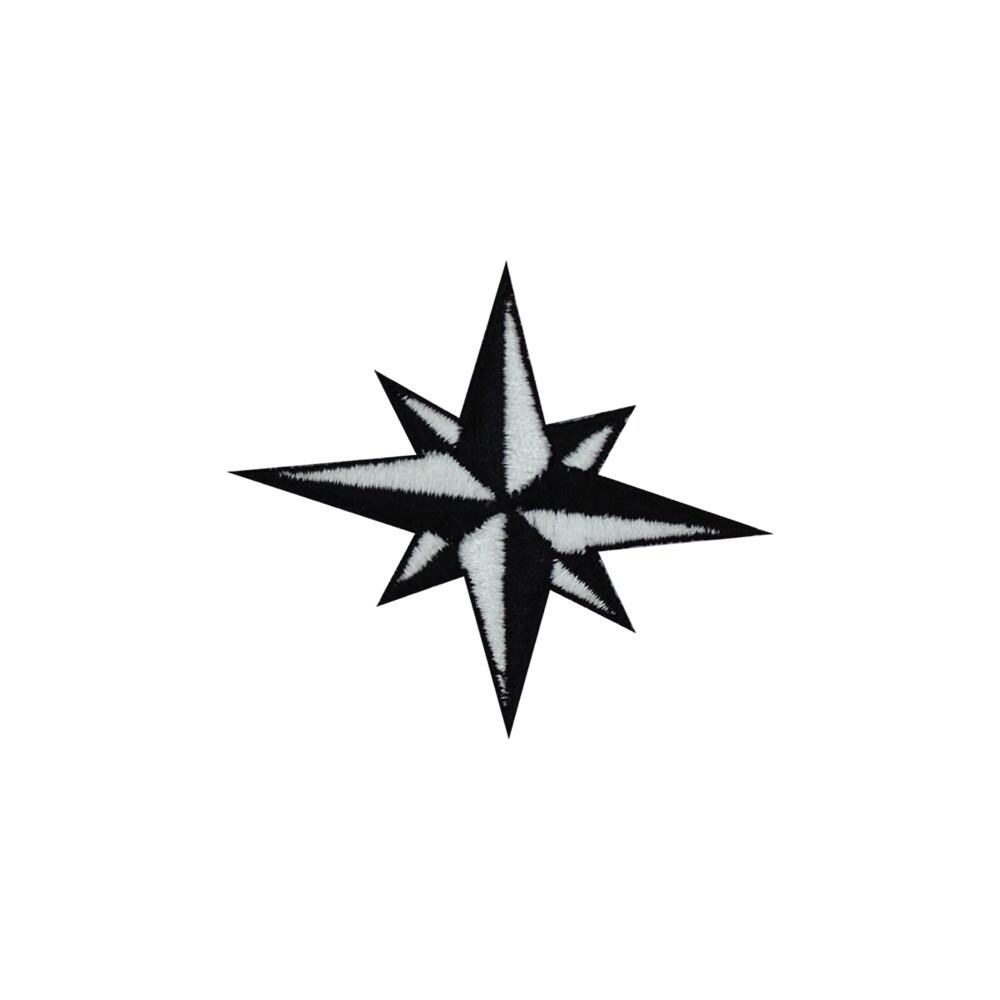 Nautical Star Symbol Patch Embroidered Iron on Patch Sew on - Etsy UK