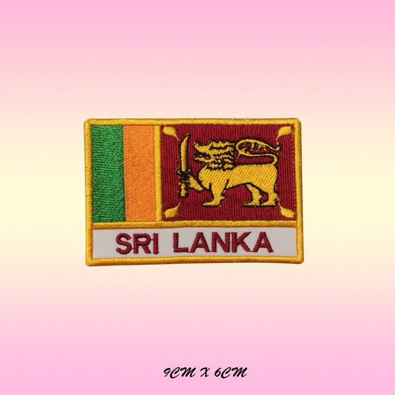 SRI LANKA National Flag Embroidered Iron on Patch Sew on Badge - Etsy