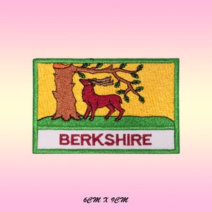 BERKSHIRE County Flag Embroidered Iron on Patch Sew on Badge - Etsy