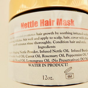 Nettle Hair Mask Nettle Scalp Mask Stinging Nettle Scalp / | Etsy