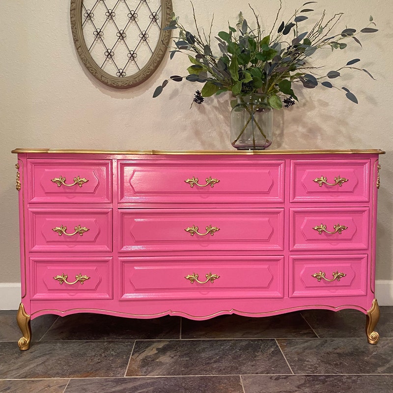 Pink Dresser - Etsy