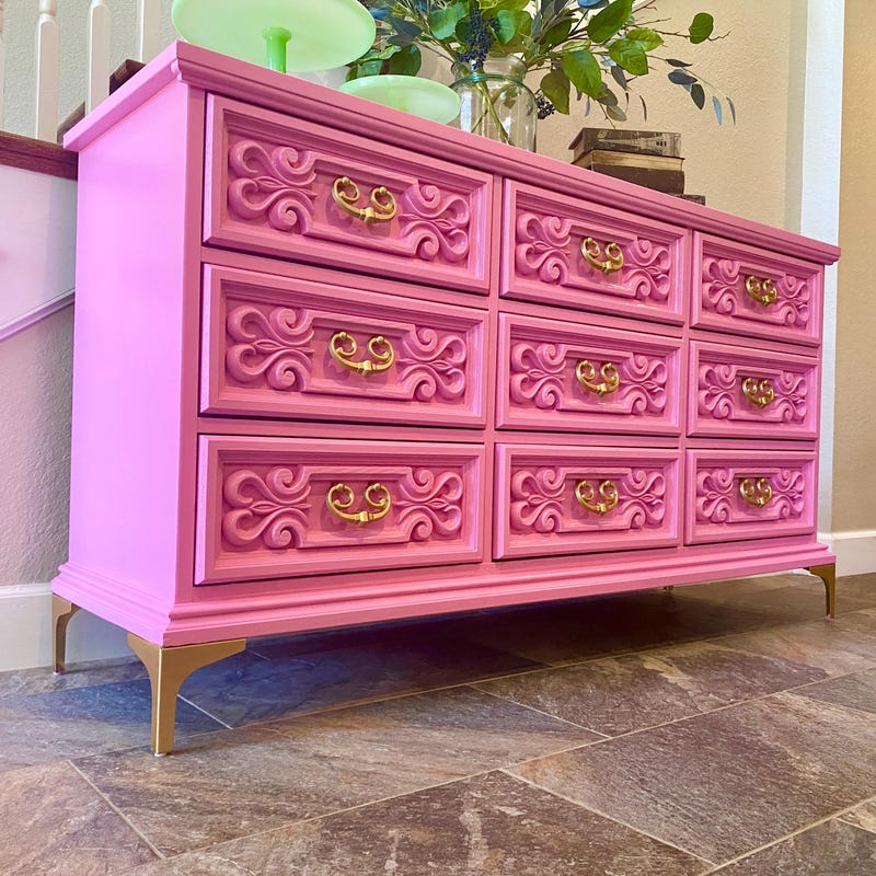 Pink Dresser - Etsy