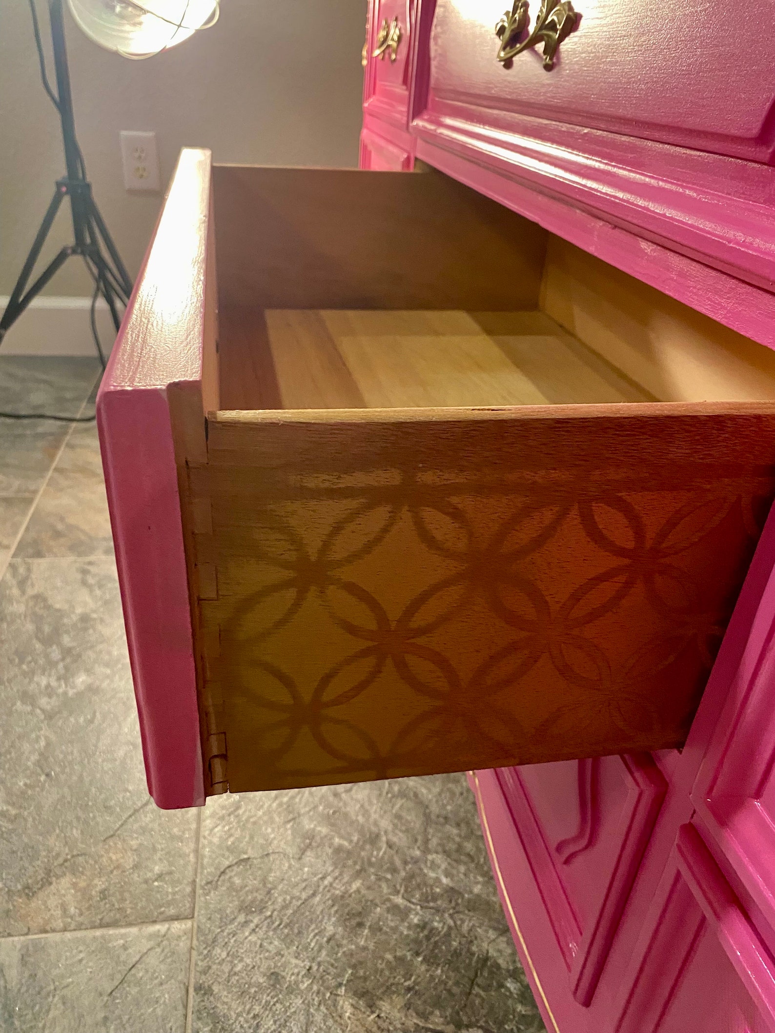 Hot Pink Henry Link French Provincial, Unique Vintage Dresser, Barbie ...