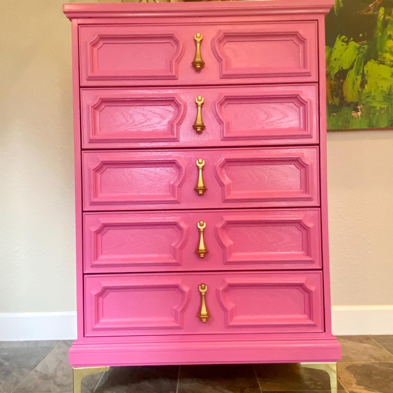 Pink Dresser - Etsy