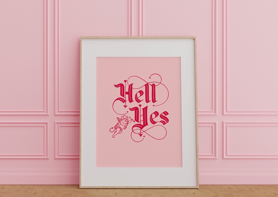 Hell Yes A3 Art Print - Etsy
