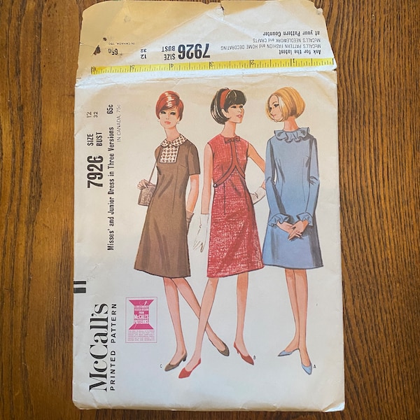 1965 Dress Pattern - Etsy