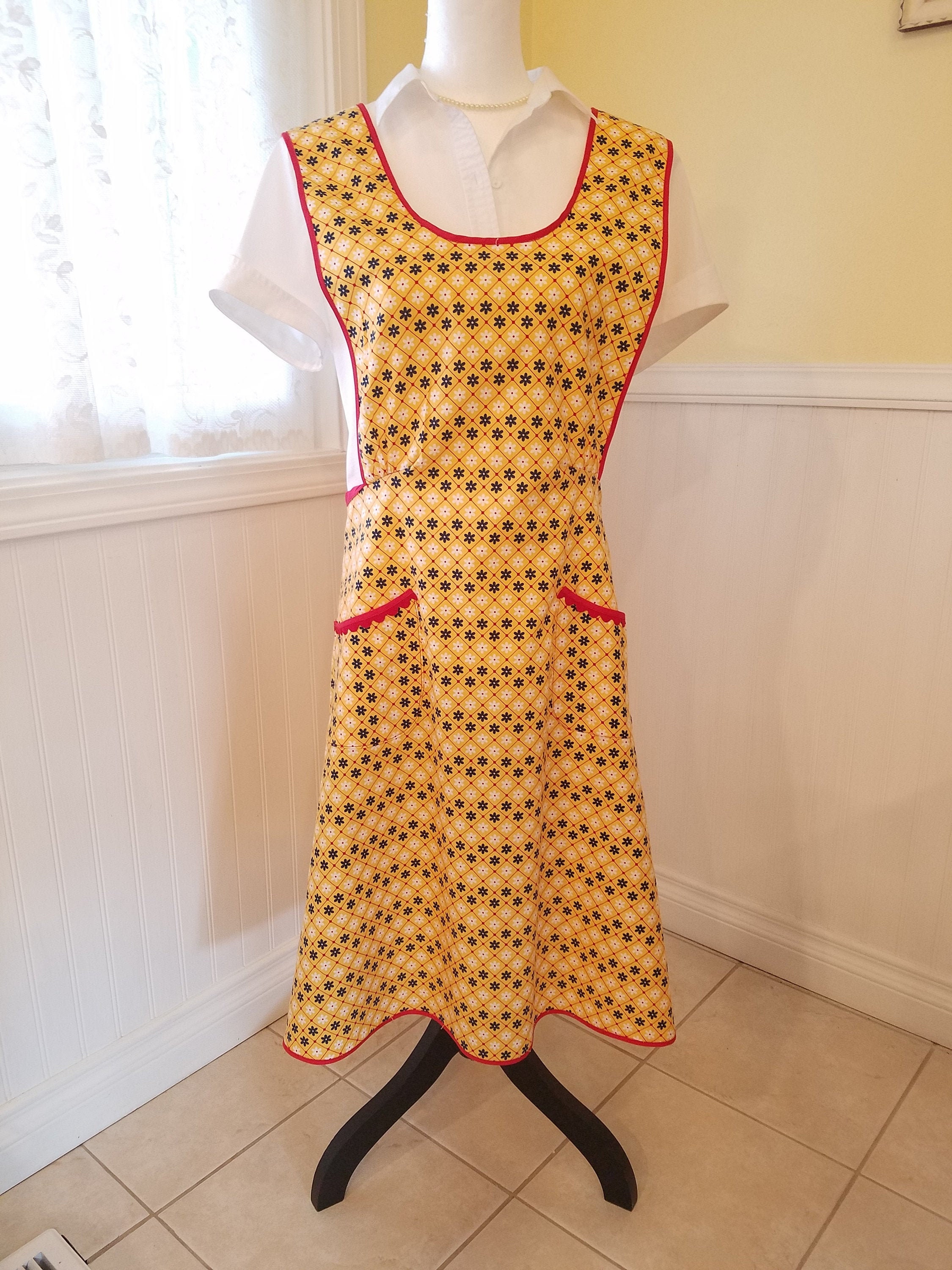 NEW Vintage 1940's Apron Retro Full Coverage Apron - Etsy