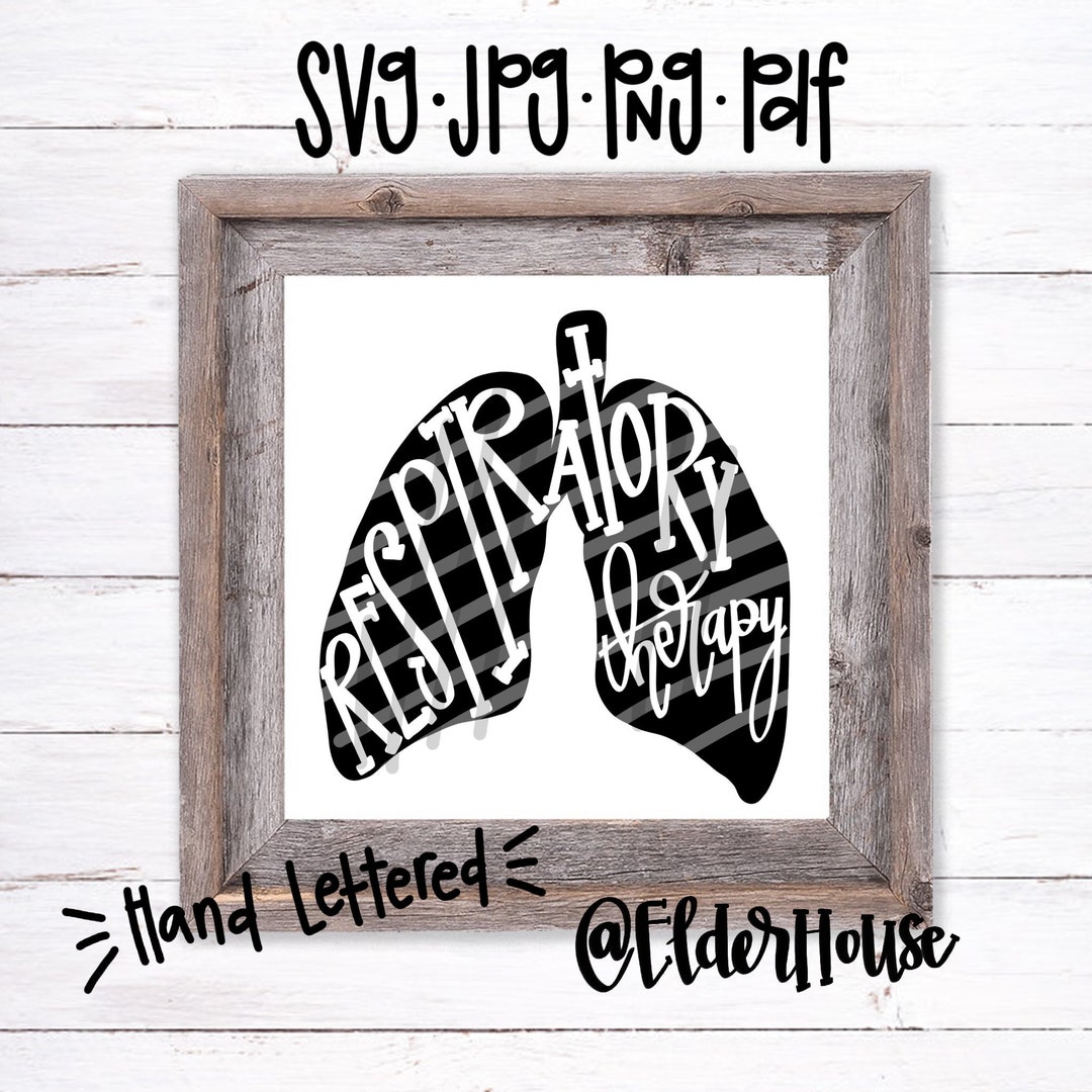 Respiratory Therapy Word Art SVG File - Etsy