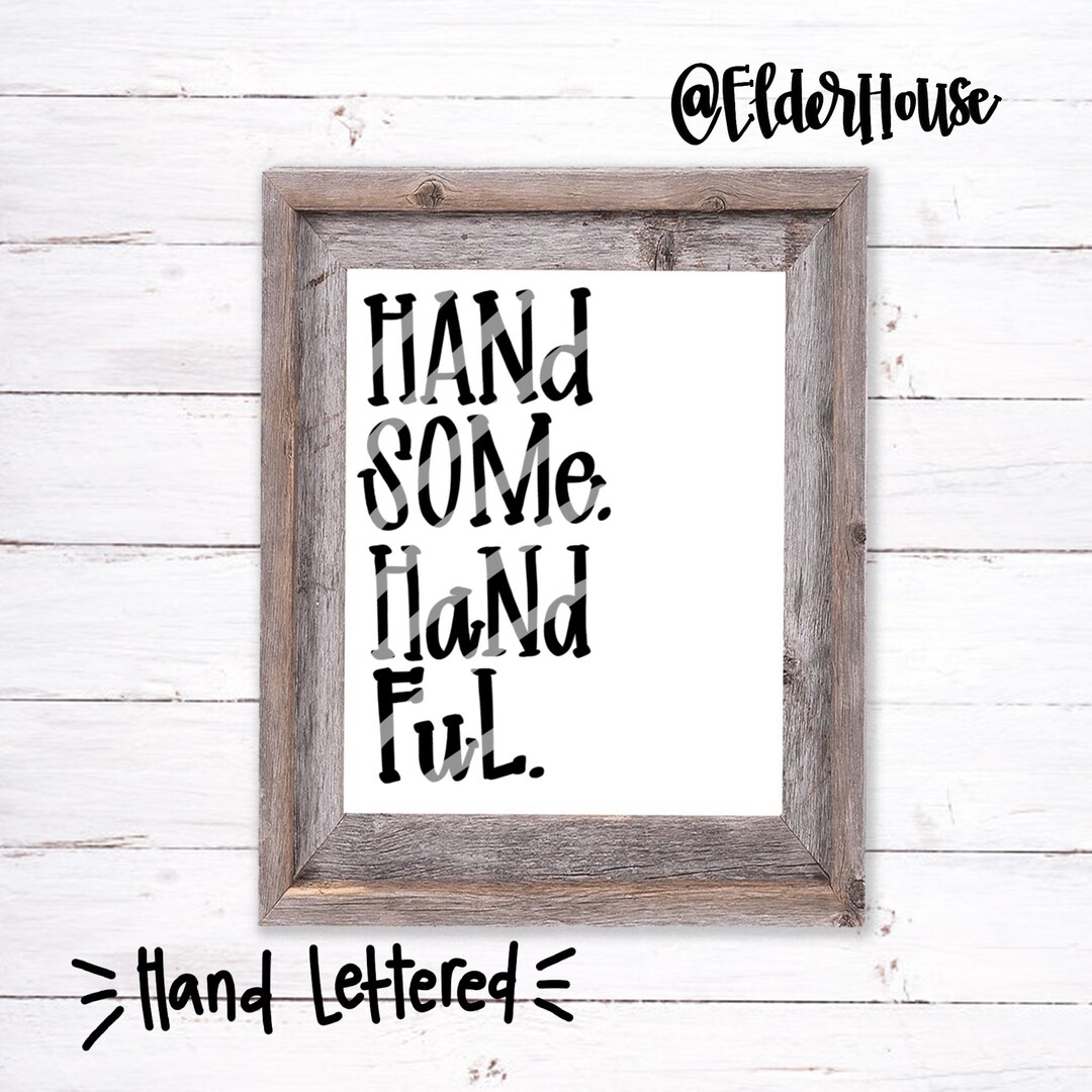 Handsome Handful SVG File - Etsy