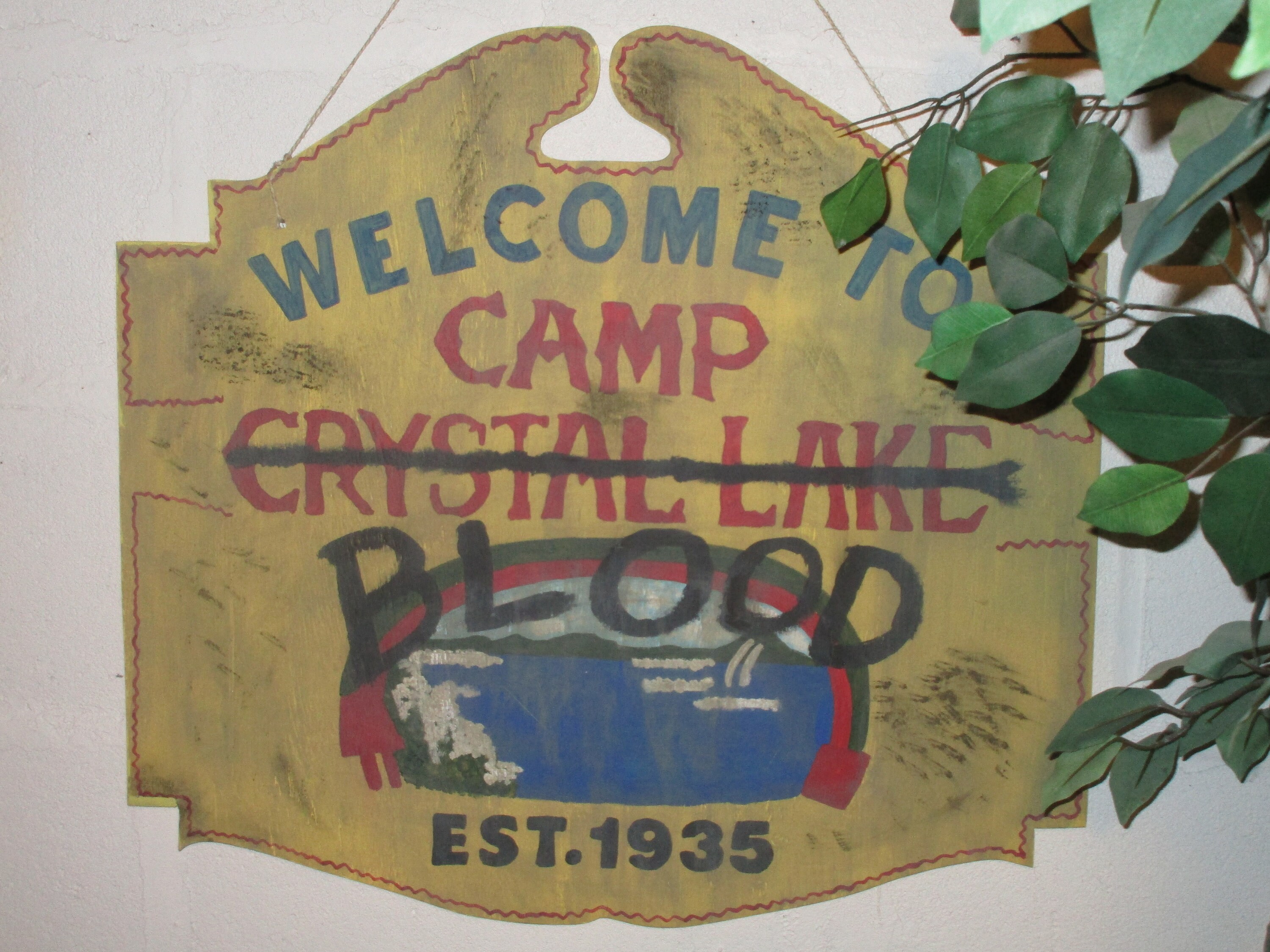 Camp Crystal lake/Camp Blood sign | Etsy
