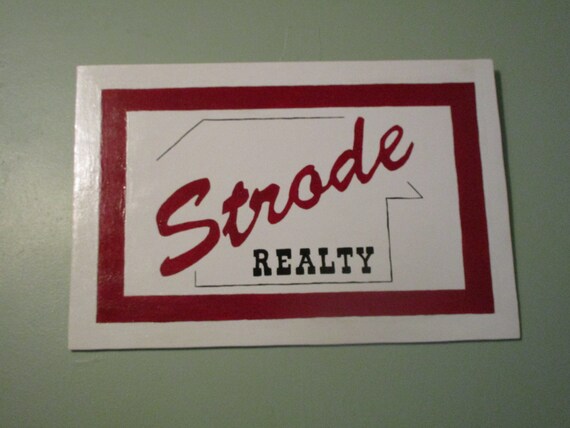 Strode Realty Sign | Etsy