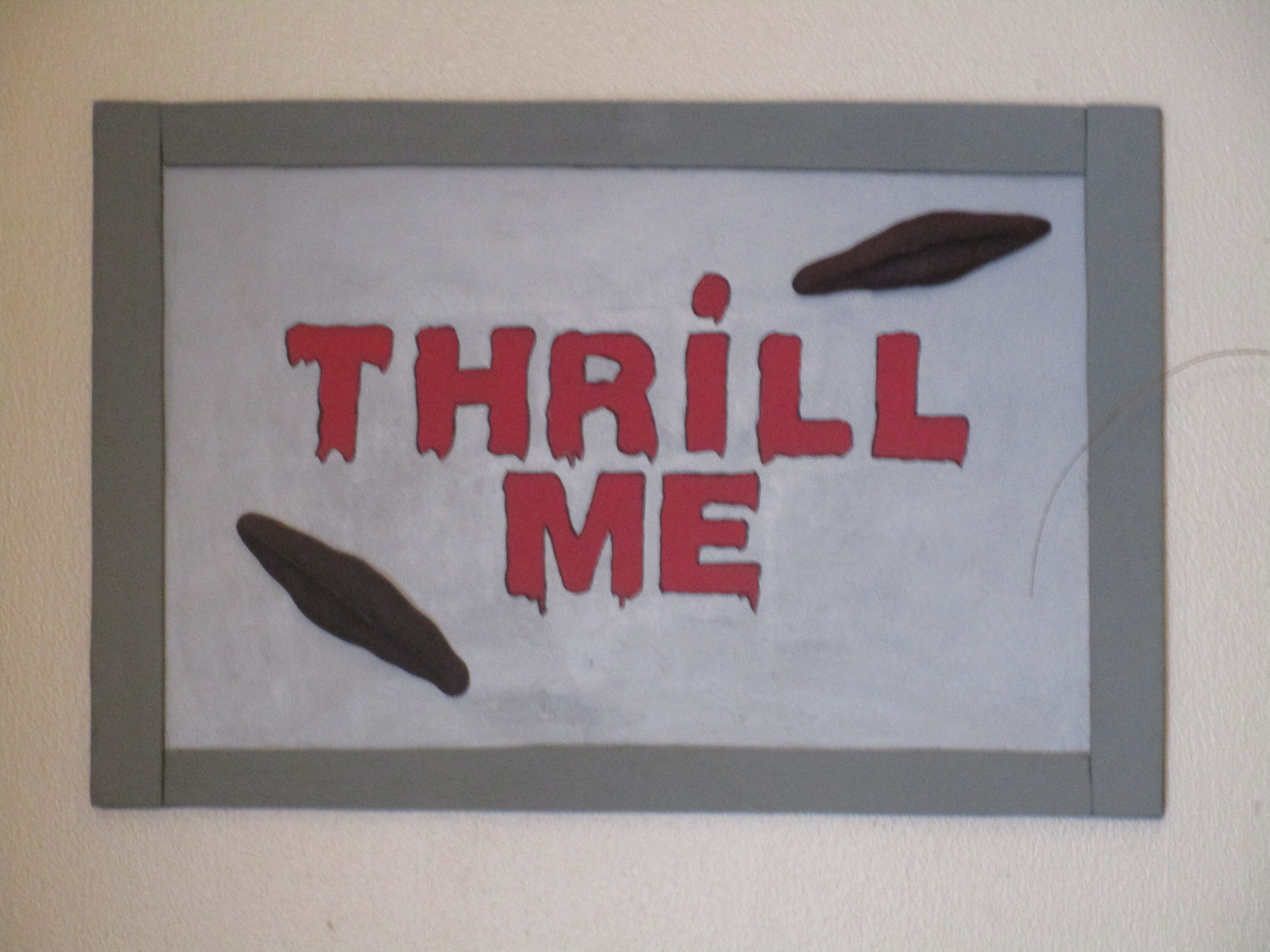 Home Décor Wall Hangings Signs Thrill me Creeps sign etna.com.pe