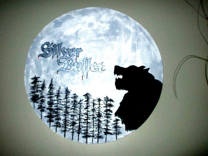 Silver Bullet Werewolf Sign - Etsy