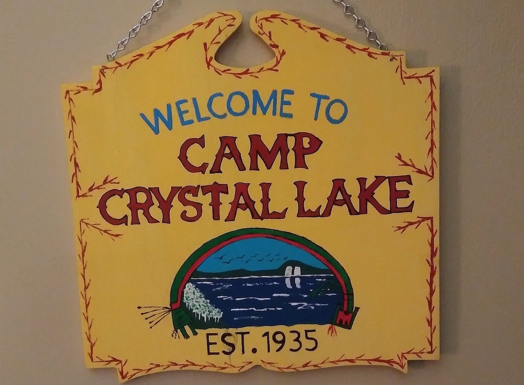 Mini Camp Crystal Lake Sign - Etsy