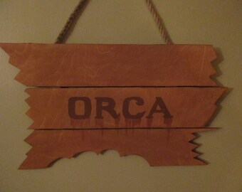 Orca Sign / Jaws Sign - Etsy