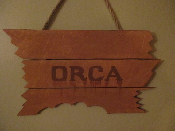 Orca Sign / Jaws - Etsy
