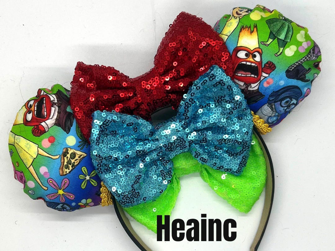 Inside Out Ears, Joy Ears, Anger Ears, Disney Ears, Minnie Ears, Mickey ...