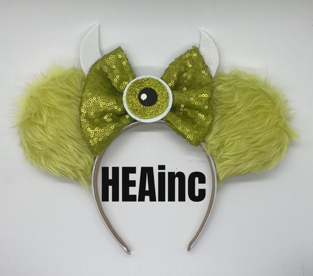 Monsters Inc Inspired Ears, Mickey Ears, Minnie Ears, Headband, Mike ...