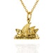 Solid 9ct Gold Opera House Charm Pendant - Etsy