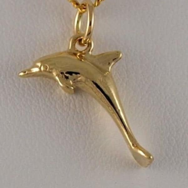 Gold Dolphin Charm - Etsy