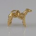 Solid 9ct Gold Greyhound Charm Pendant - Etsy