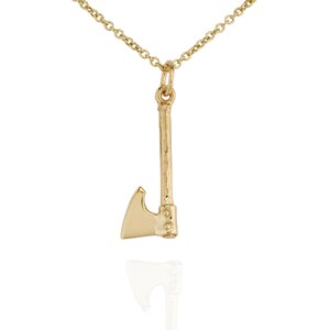 Solid 9ct Gold War Axe Charm Pendant - Etsy