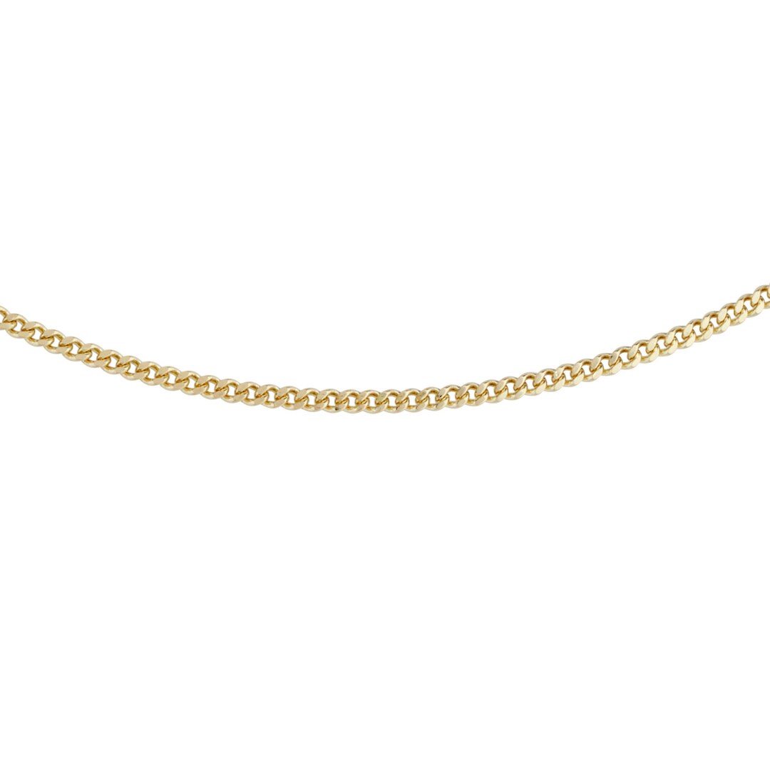 Solid 9ct Gold Curb Link Chain - Etsy