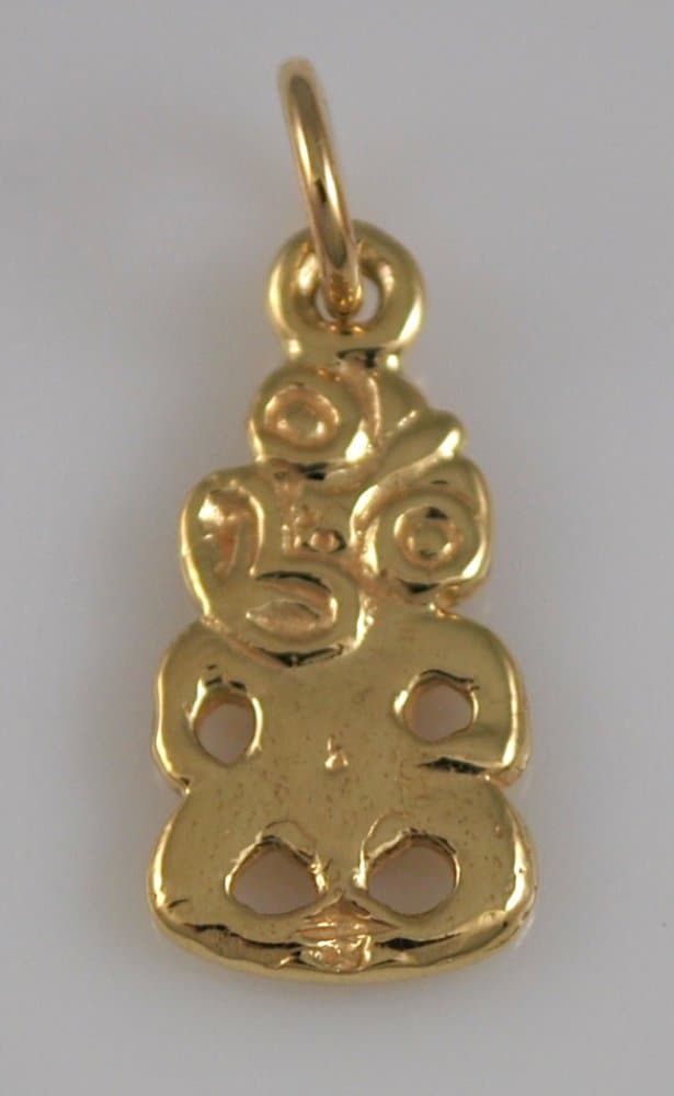 Solid 9ct Gold Tiki Charm Pendant | Etsy