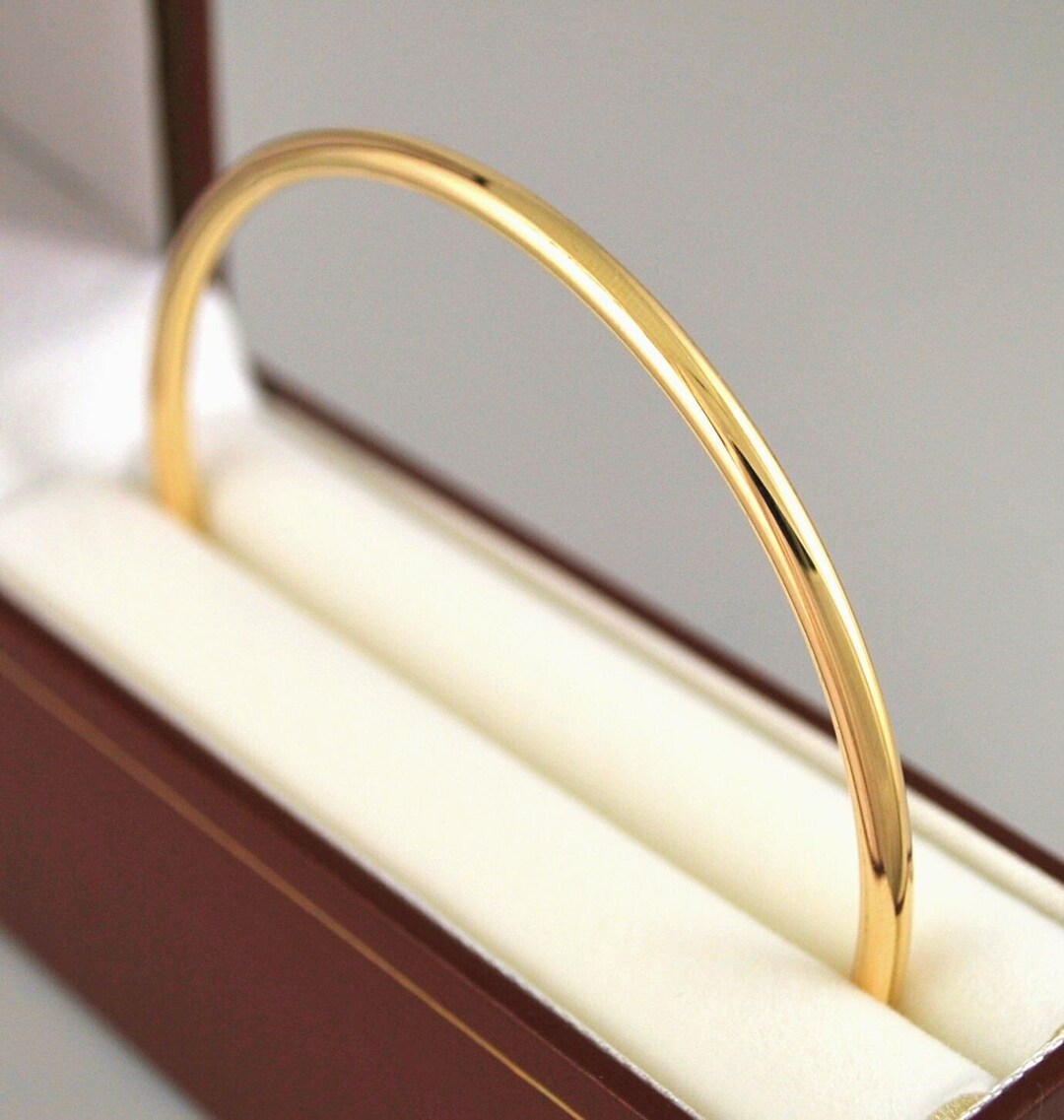 Custom for Ella Solid 9ct Yellow Gold Golf Bangle 15.8 Grams - Etsy