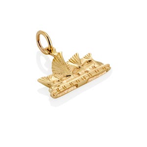 Solid 9ct Gold Opera House Charm Pendant - Etsy