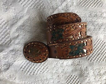 Painted Belt Buckle - Etsy