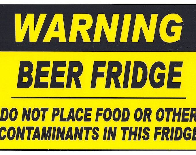 Funny Sign Refrigerator Magnets Beer Fridge 3 Different Sizes Great ...