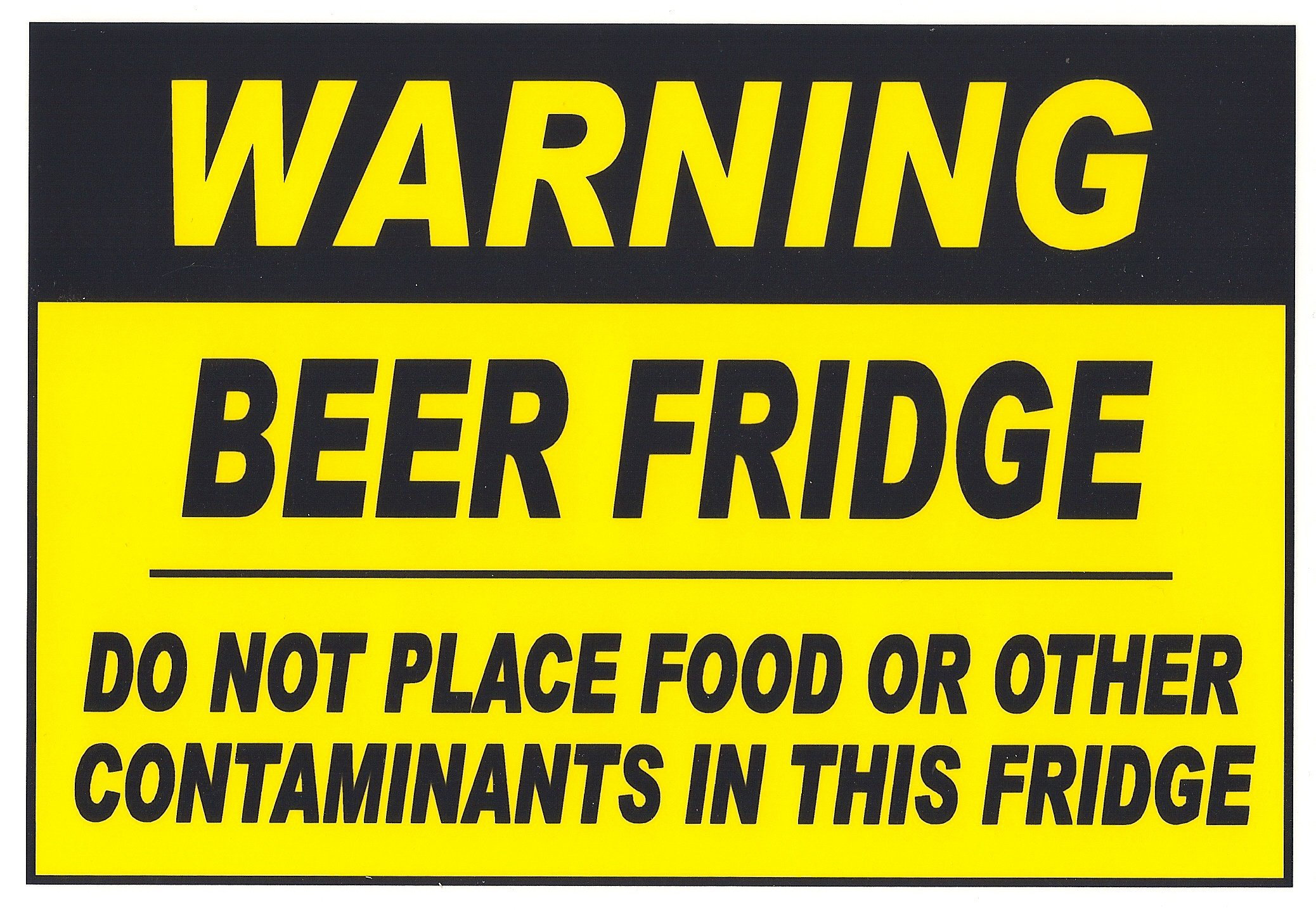 Funny Sign Refrigerator Magnets - Beer Fridge - 3 Different Sizes ...
