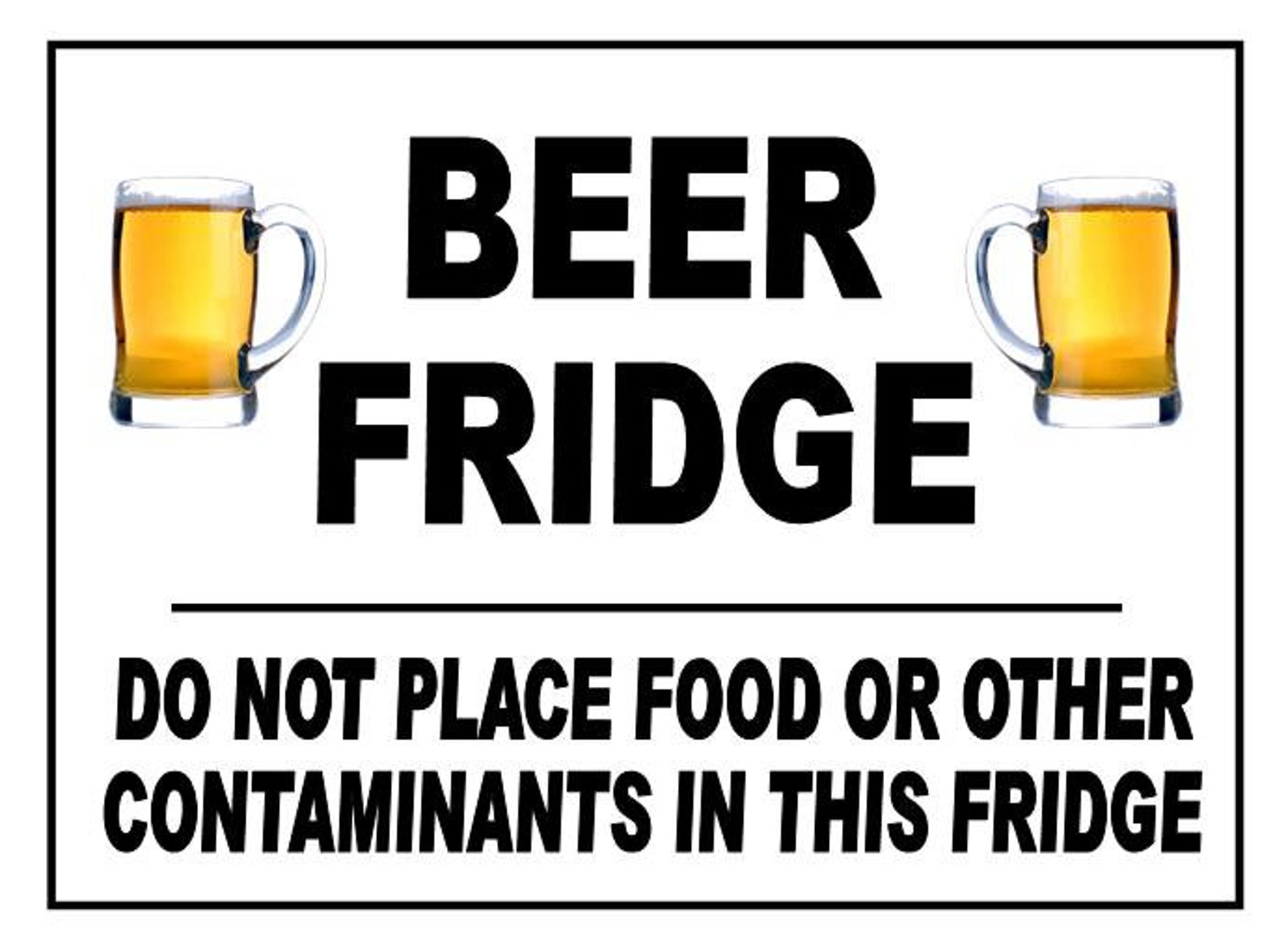 Funny Sign Refrigerator Magnets Beer Fridge 3 Different - Etsy