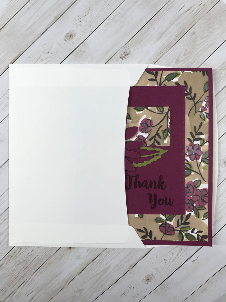 Thank You Handmade Card Set - Etsy