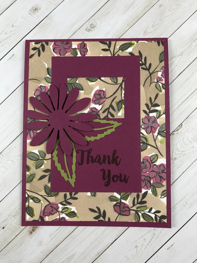 Thank You Handmade Card Set - Etsy