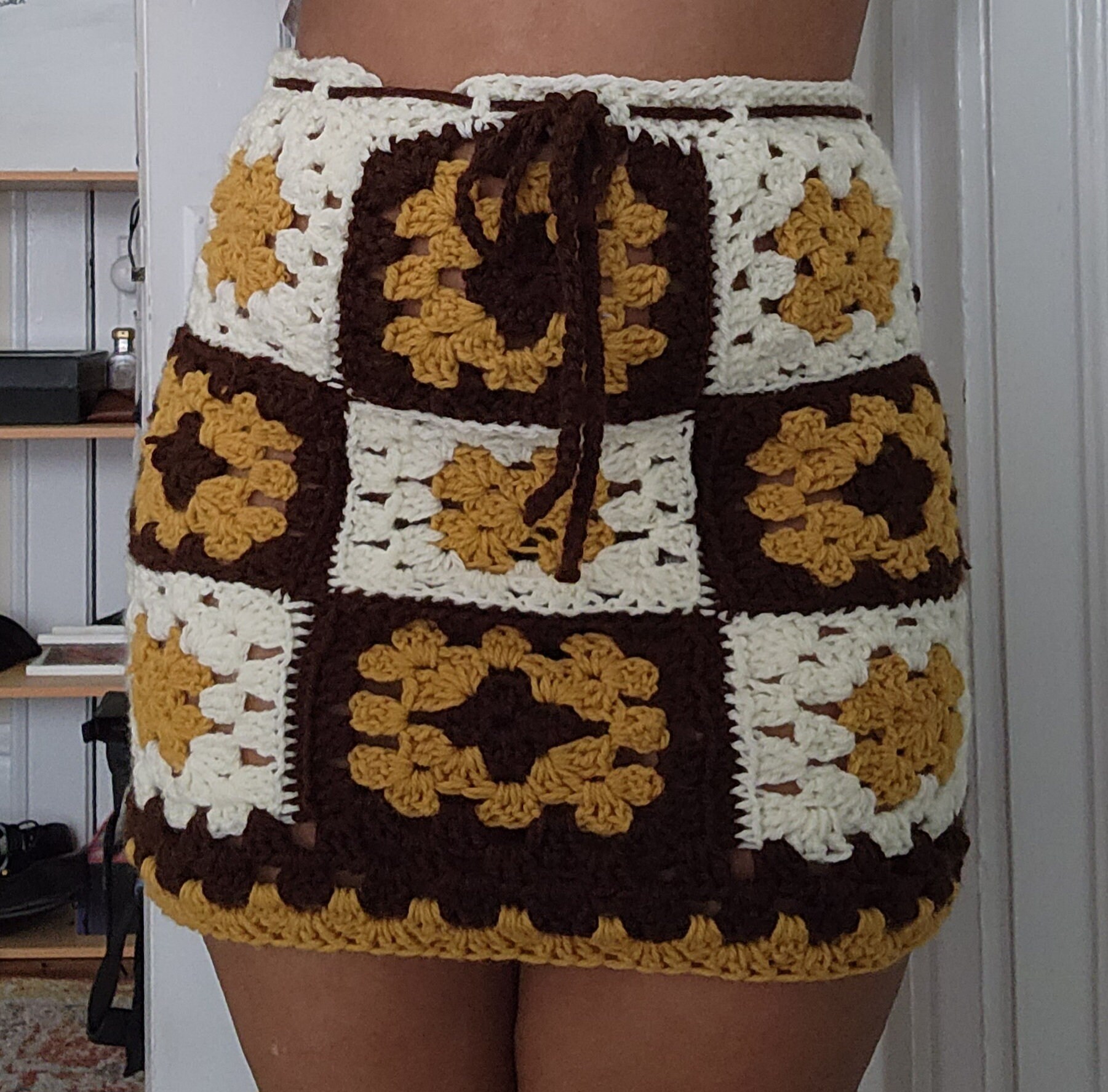 Handmade Crochet Skirt - Granny Square Style - Etsy
