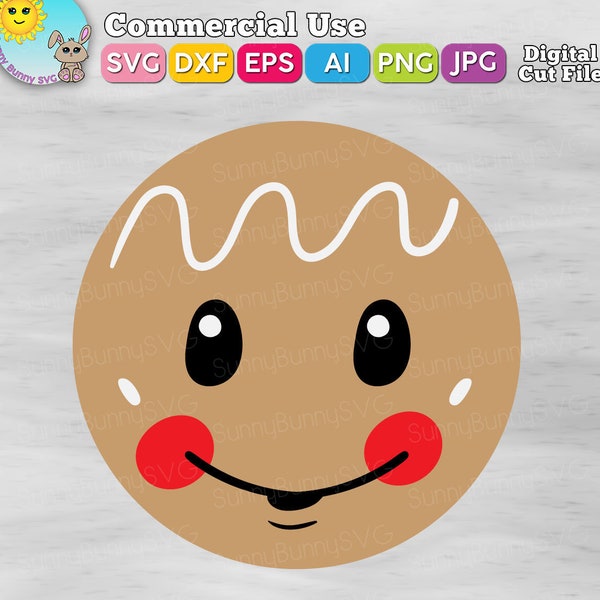 Gingerbread Face - Etsy