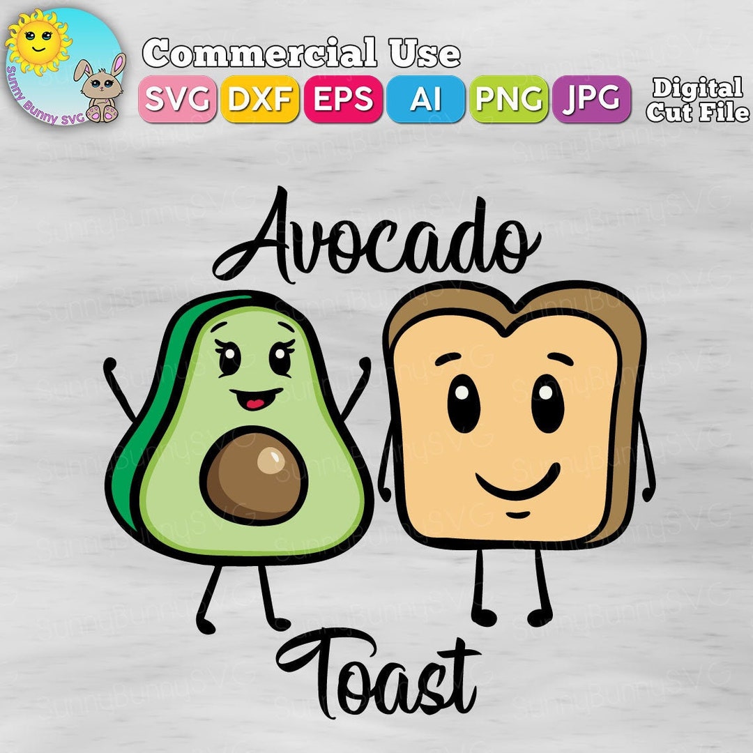 Avocado Toast Svg Design Avocado Toast Art Avocado Toast Print Funny ...