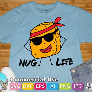 Nug Life Svg Chicken Nuggets Svg Chicken Svg Cute Food | Etsy Canada