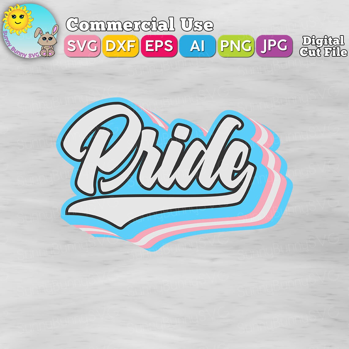 Retro Transgender Pride Svg Rainbow Svg Bisexual Pride - Etsy